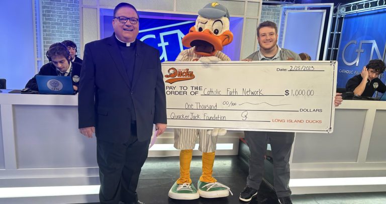QUACKERJACK DONATES TO CATHOLIC FAITH NETWORK TELETHON