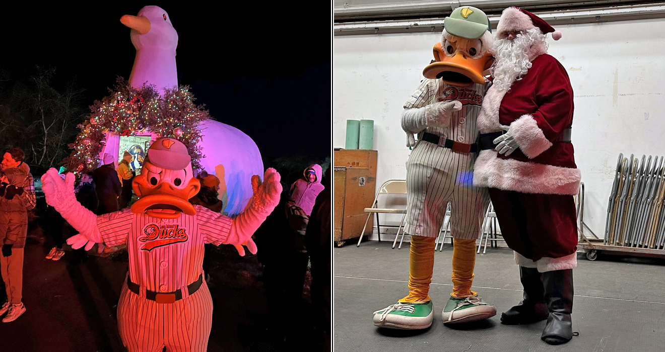 QUACKERJACK VISITS ANNUAL BIG DUCK LIGHTING IN FLANDERS