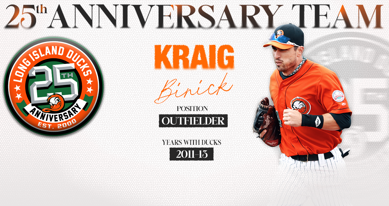 KRAIG BINICK NAMED TO DUCKS 25TH ANNIVERSARY TEAM